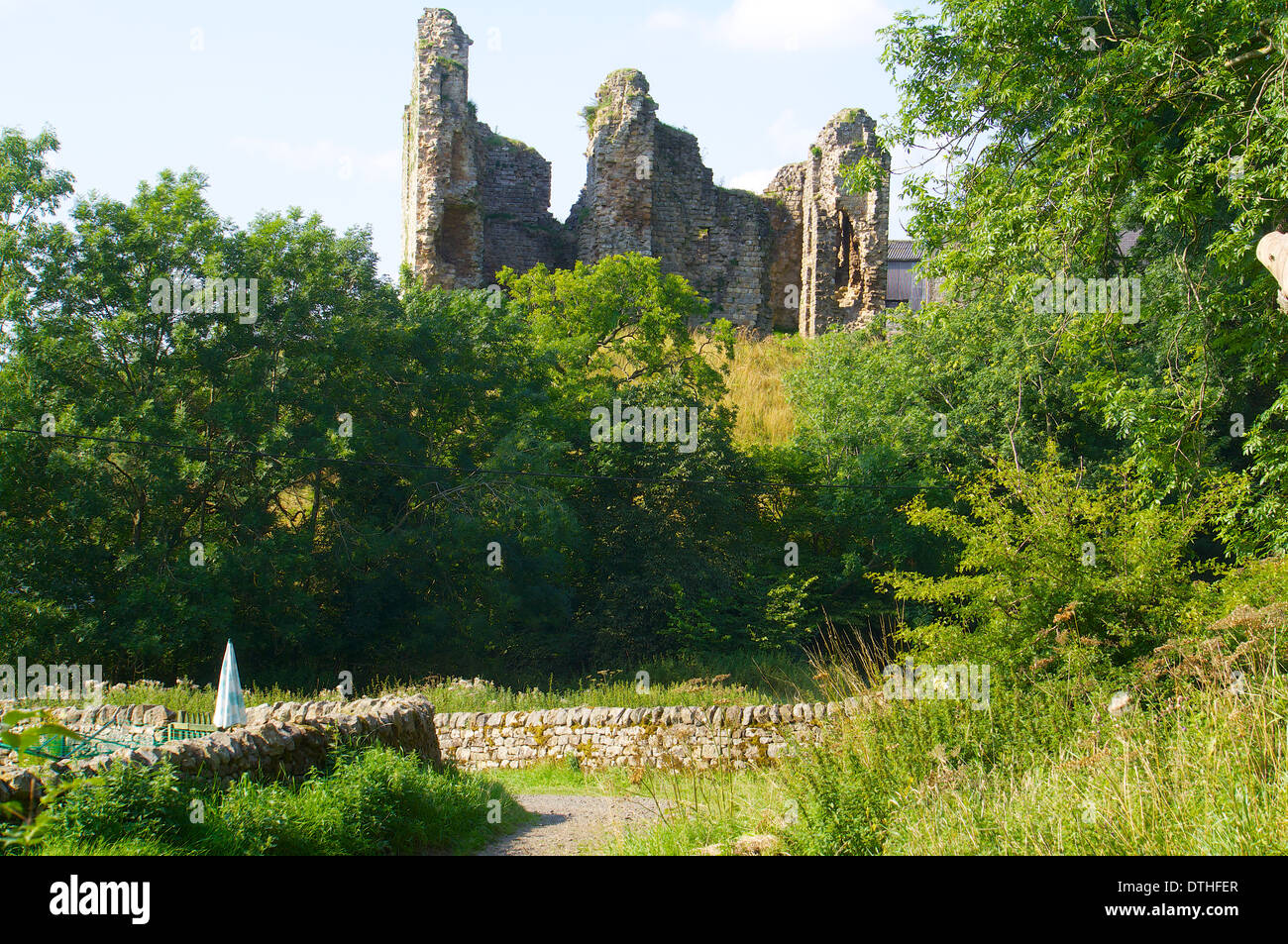 Thirlwall Castle ruin Hadrian's Wall Path Northumberland England United ...
