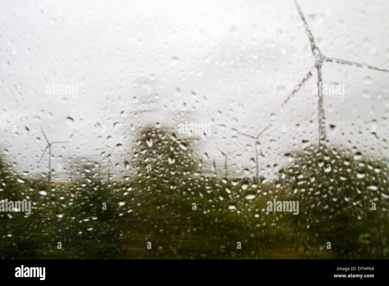 Rain weather renewable energy wind cloudy Stock Photo - Alamy
