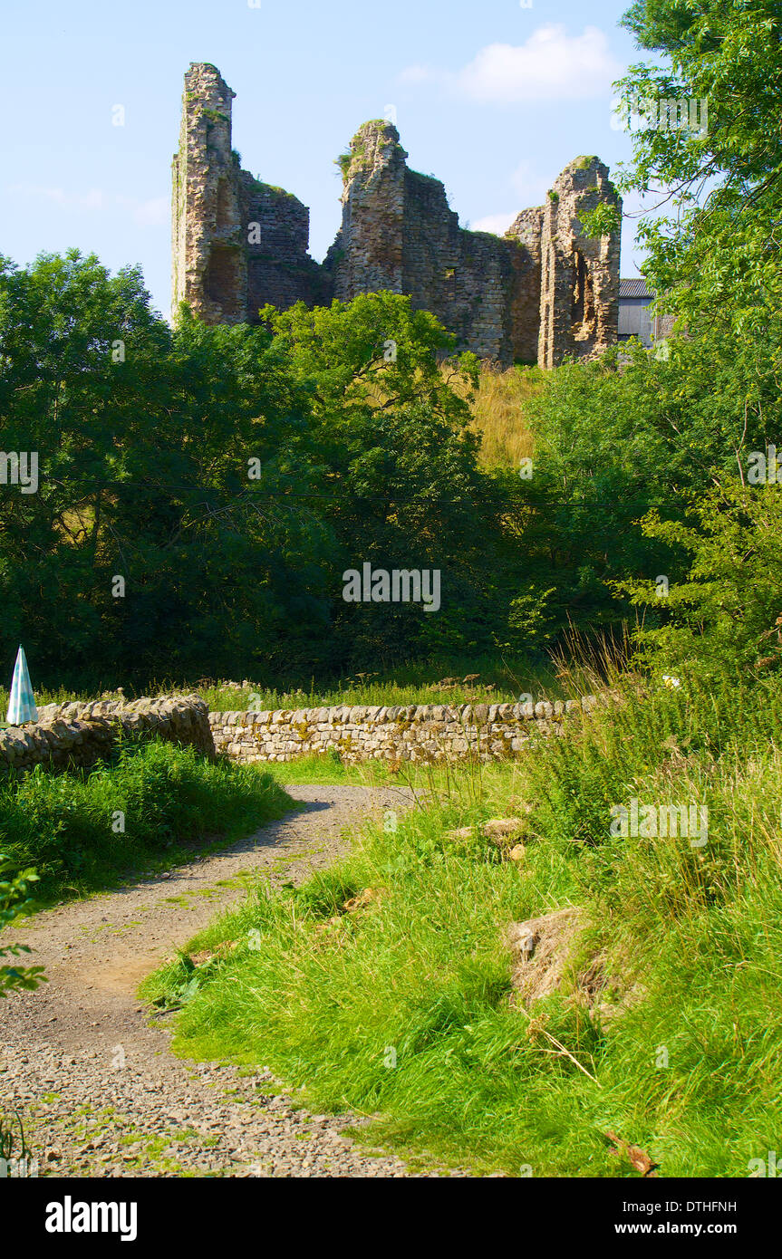 Thirlwall Castle ruin Hadrian's Wall Path Northumberland England United ...