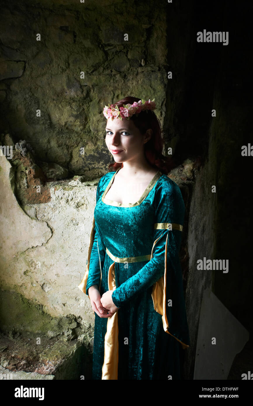 Princess in a castle Stock Photo - Alamy