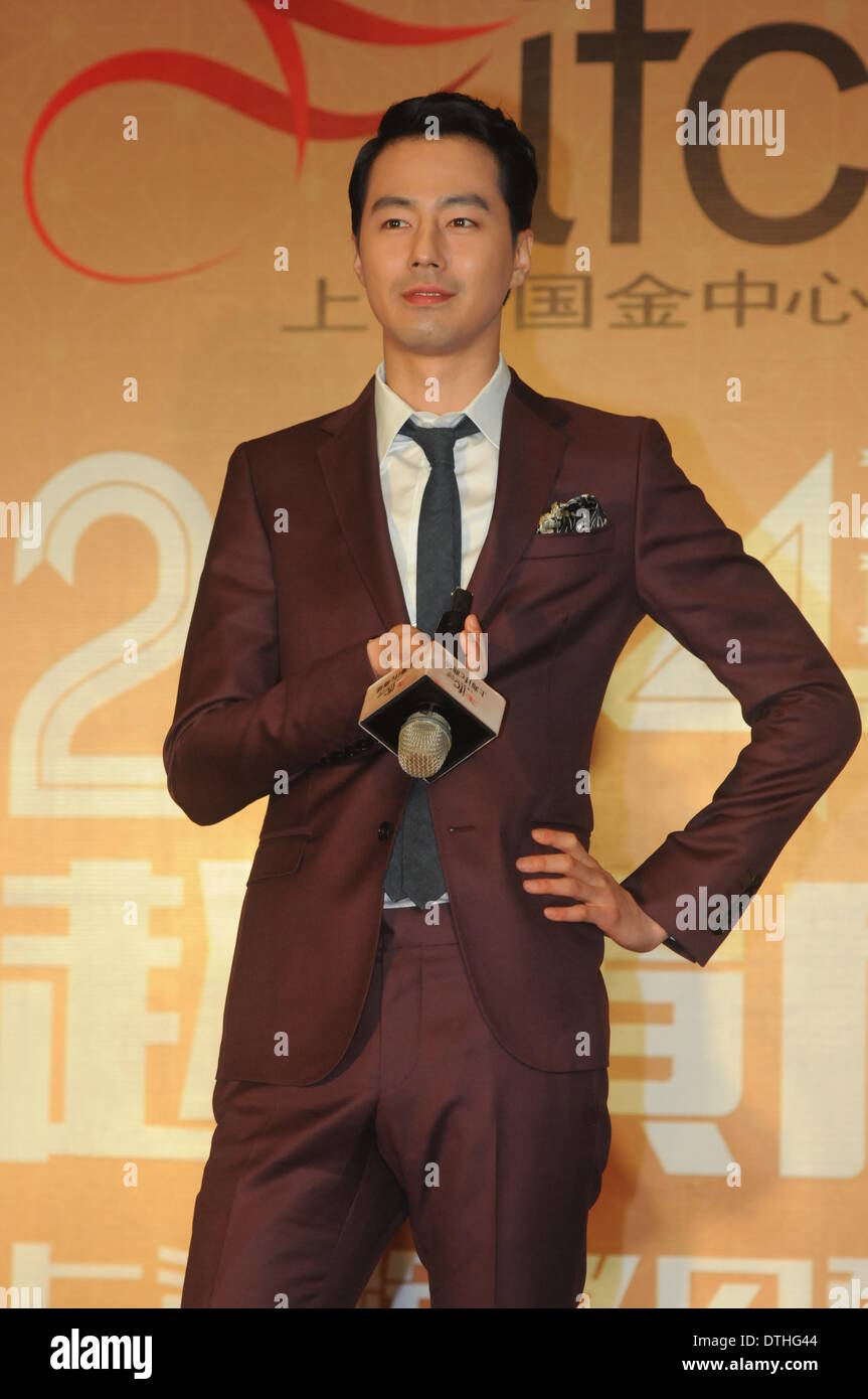 Shanghai, China. 14th Feb, 2013. Korean star Zo In Sung attends ...