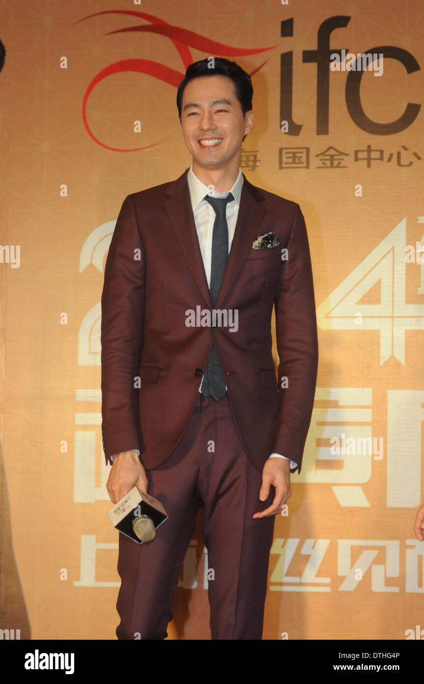 Shanghai, China. 14th Feb, 2013. Korean star Zo In Sung attends ...