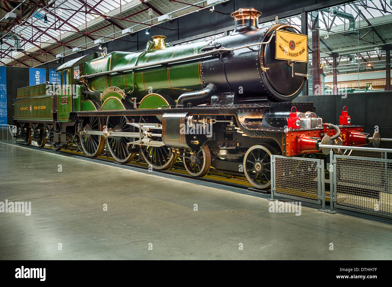 GWR steam locomotive CAERPHILLY CASTLE exhibited in STEAM museum ...