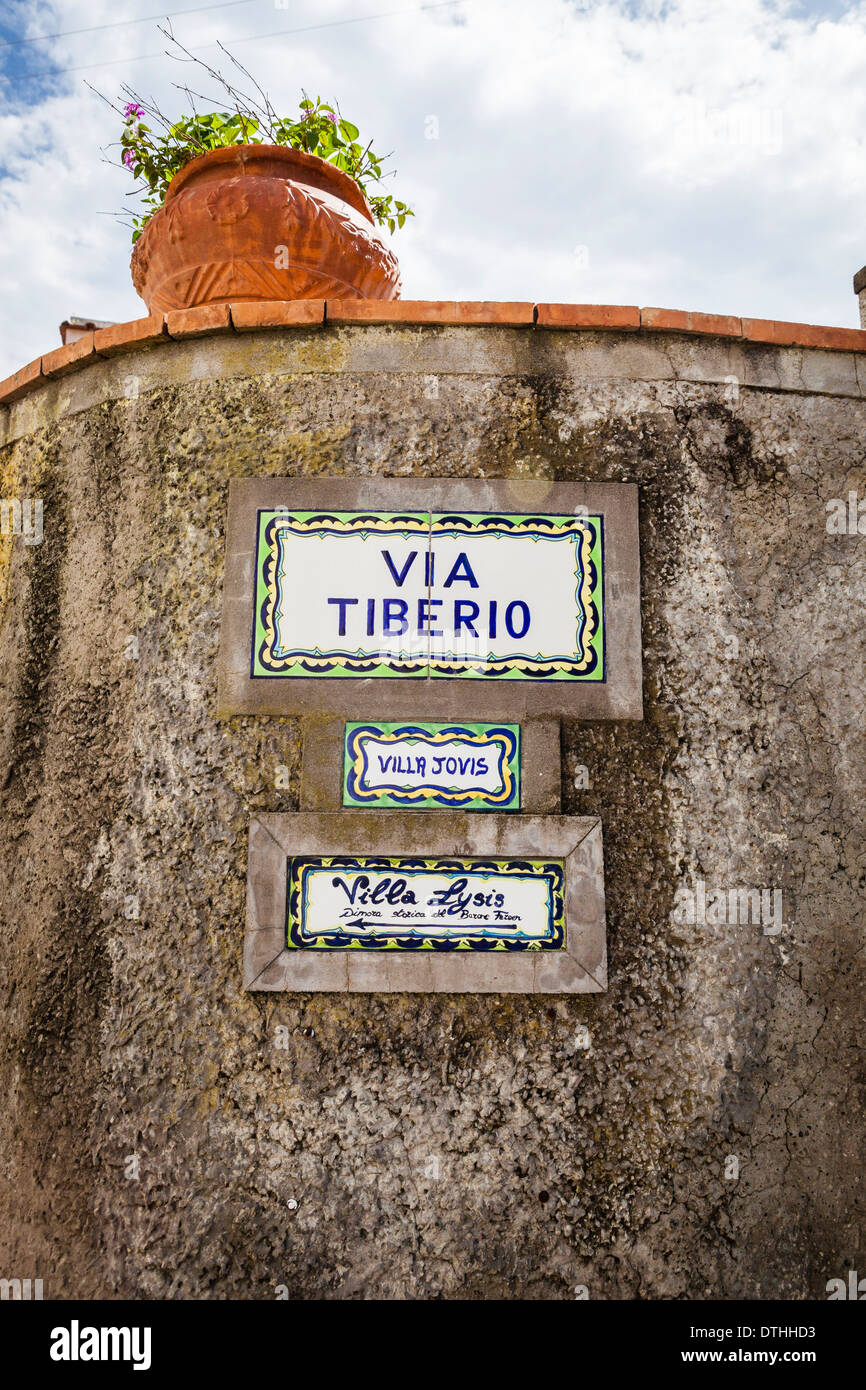 Capri sign hi-res stock photography and images - Alamy
