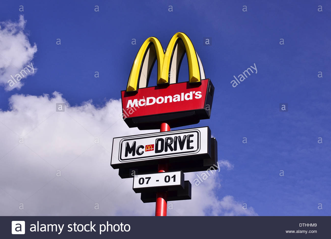 Mcdrive Sign With Mcdonalds Logo High Resolution Stock Photography and ...