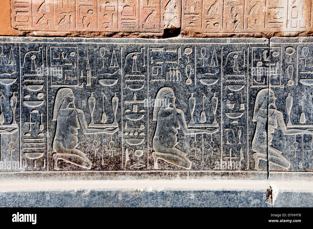 Offerings of wine, relief, Red Chapel , built by Hatshepsut, 1473-1458 ...