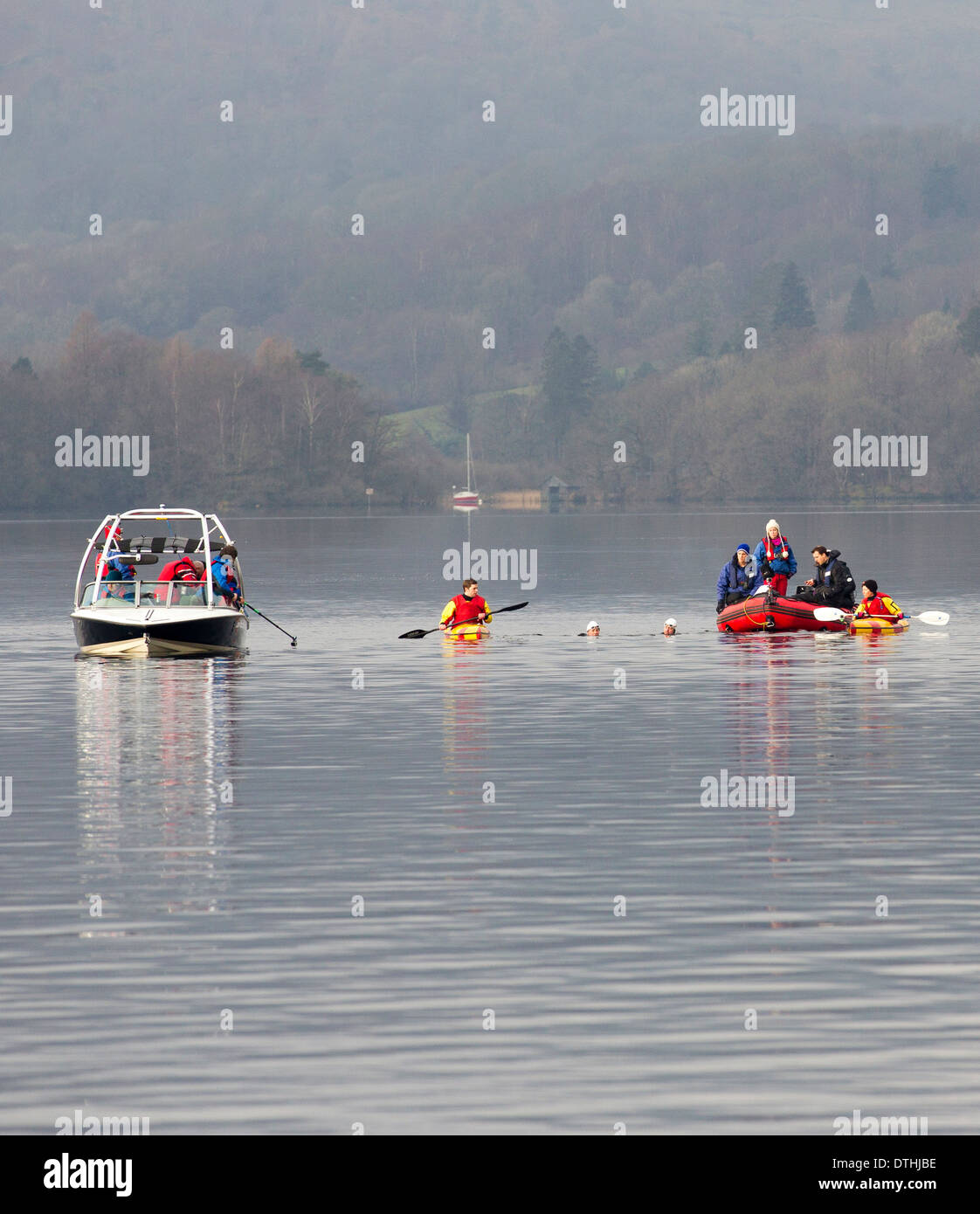 Davina McCall Sport Relief challenge Beyond Breaking Point swimming ...