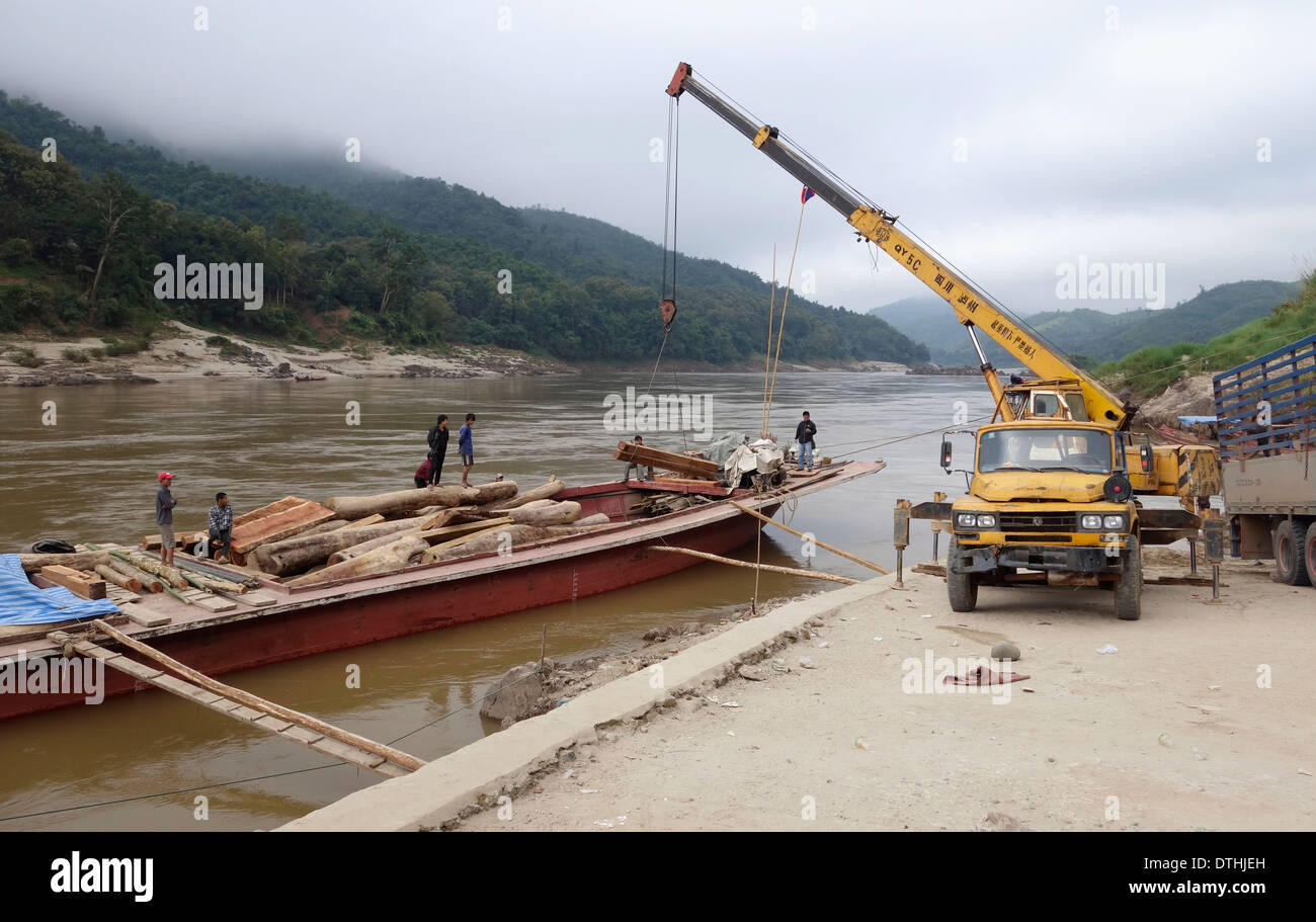 Logging boat hi-res stock photography and images - Alamy