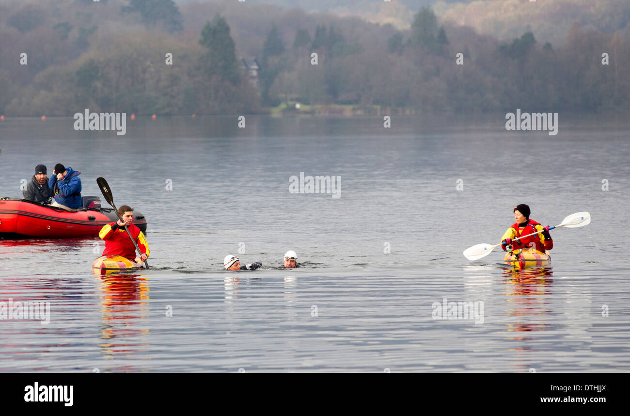Davina McCall Sport Relief challenge Beyond Breaking Point swimming ...