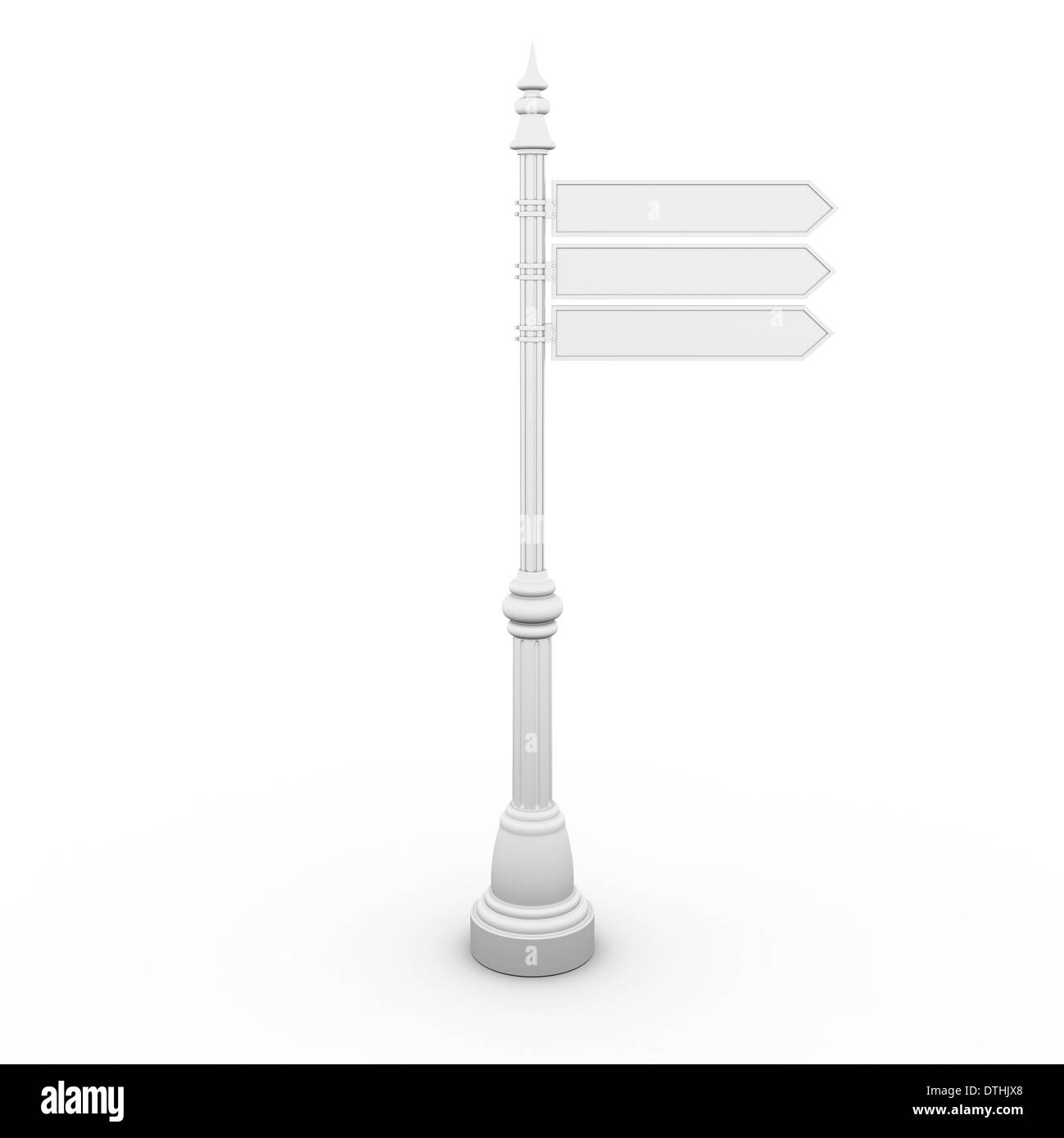 Direction signs pointing the way Black and White Stock Photos & Images ...