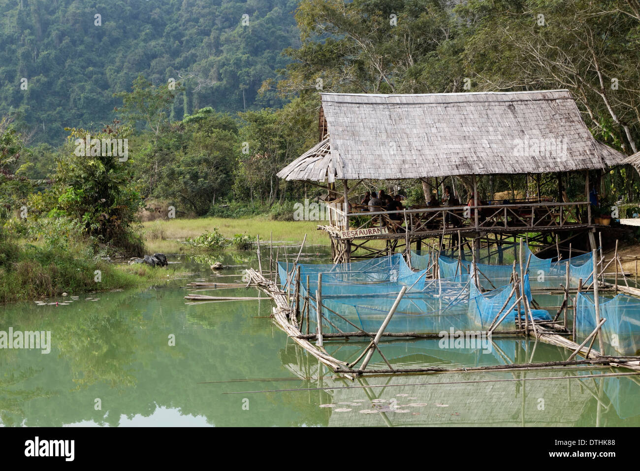 Fish ponds at the Saelao Project, a sustainable development and ...