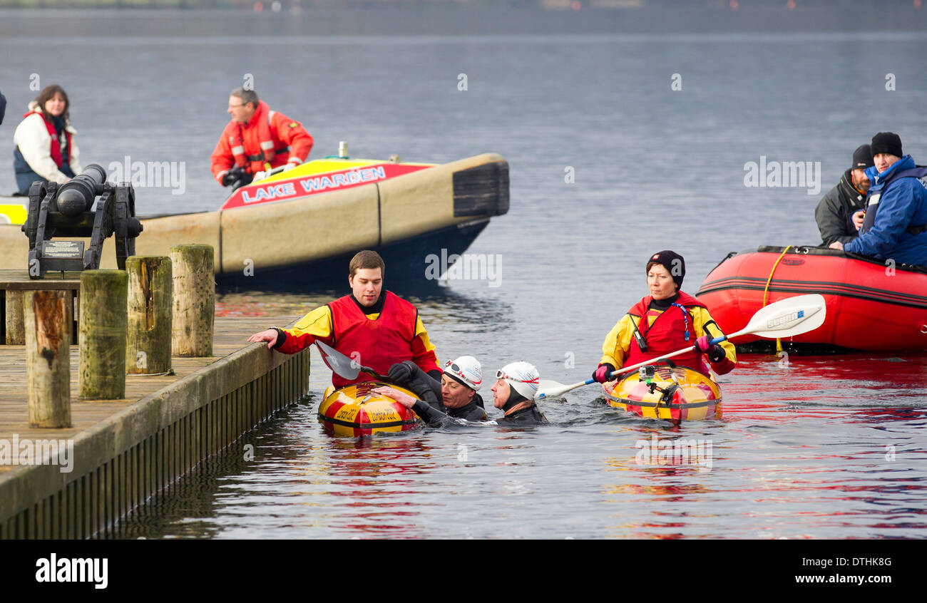 Davina McCall Sport Relief challenge Beyond Breaking Point swimming ...