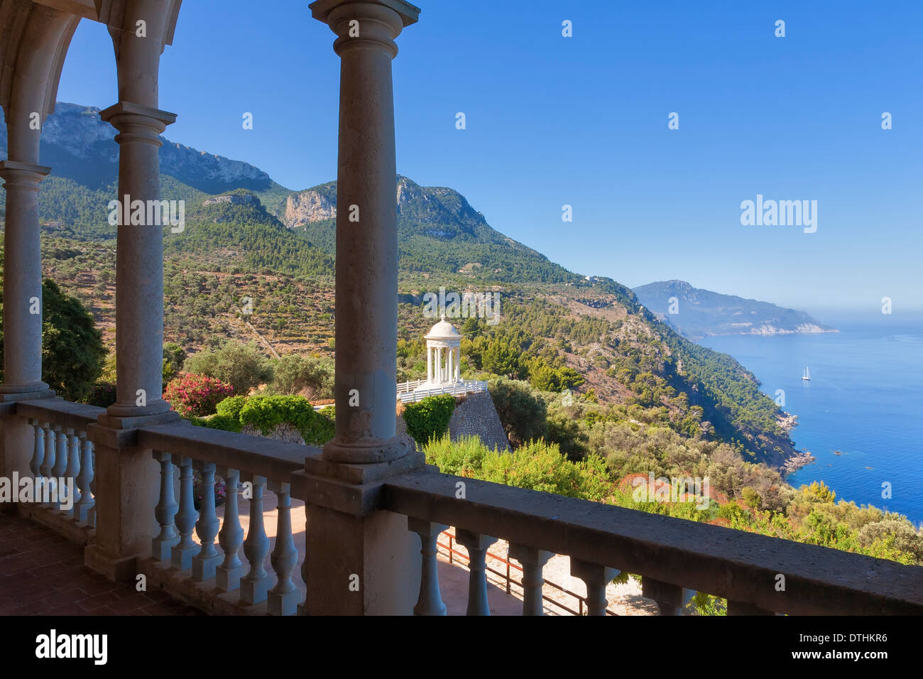 Son Marroig country estate, garden and pavilion overlooking the ...