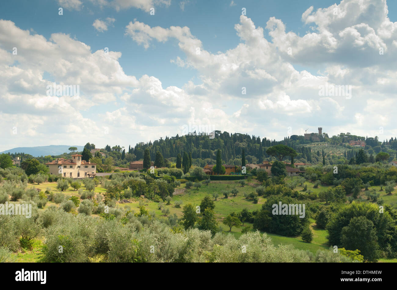 Tuscany beautiful olive trees clouds hi-res stock photography and ...