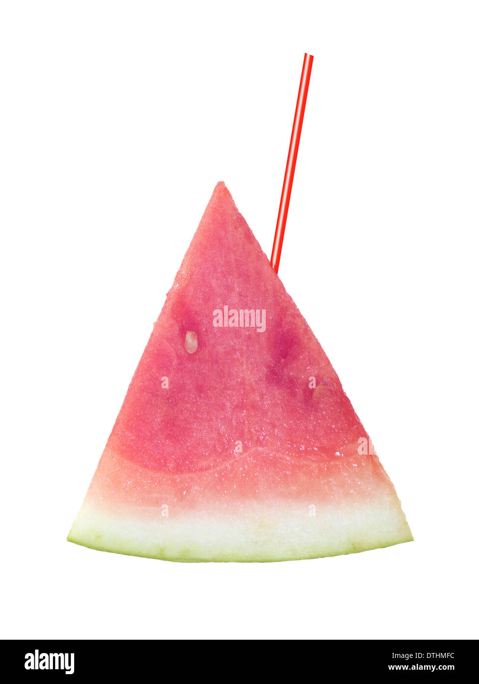 Watermelon slices isolated against a white background Stock Photo - Alamy