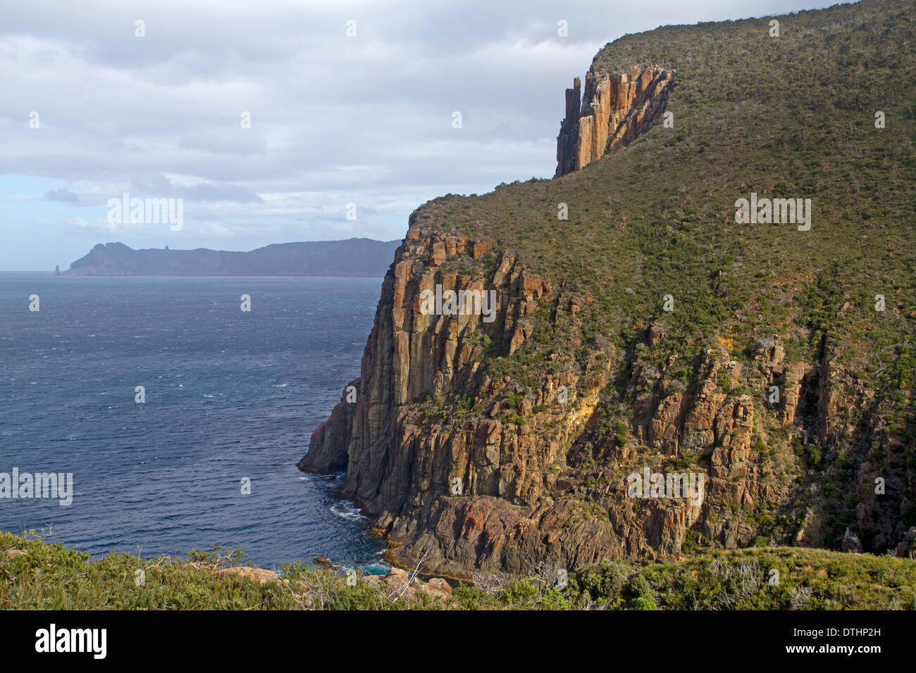 View from Cape Hauy to Cape Pillar on the Tasman Peninsula Stock Photo ...