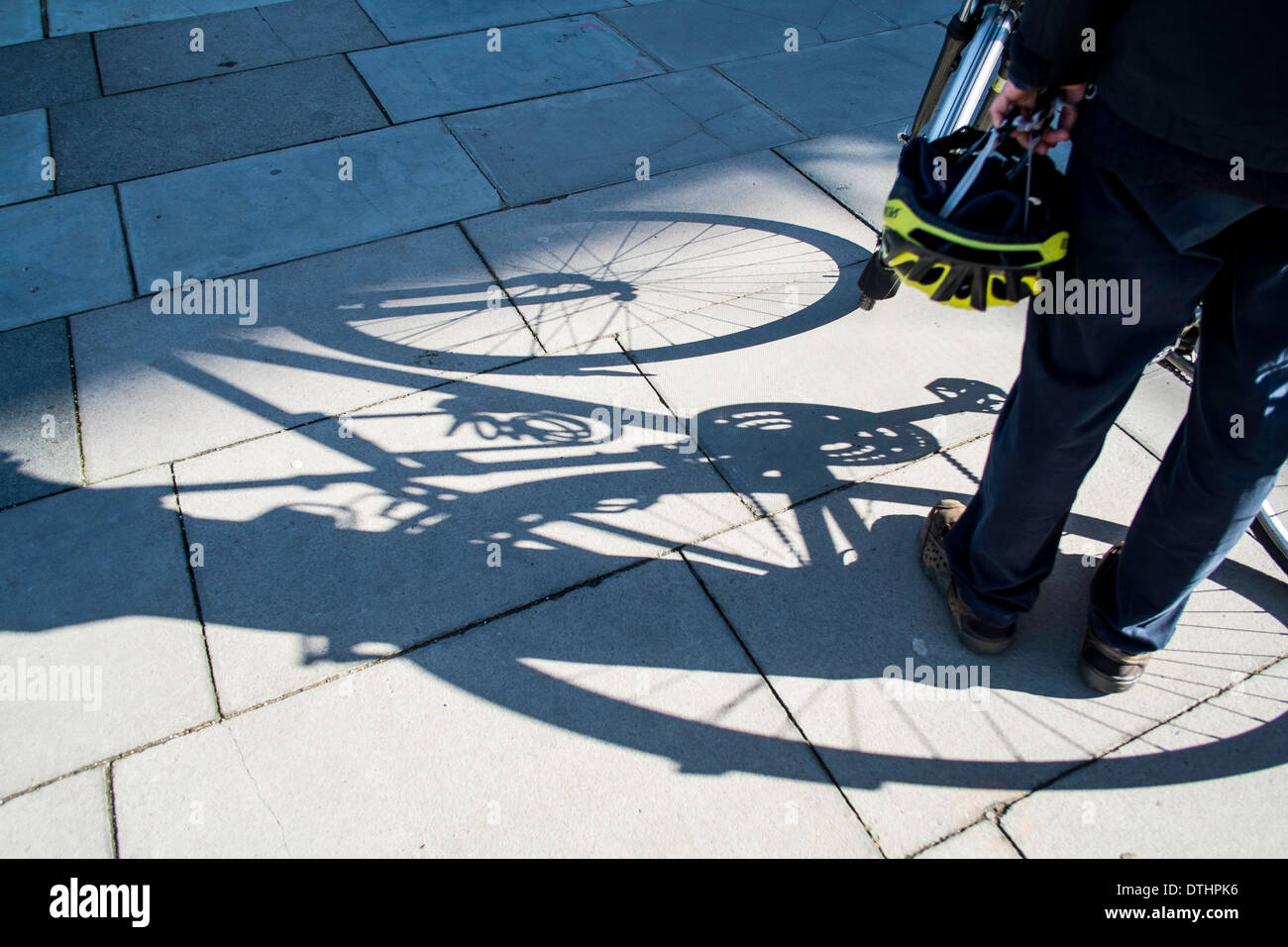 Cycling Shadow London High Resolution Stock Photography and Images - Alamy