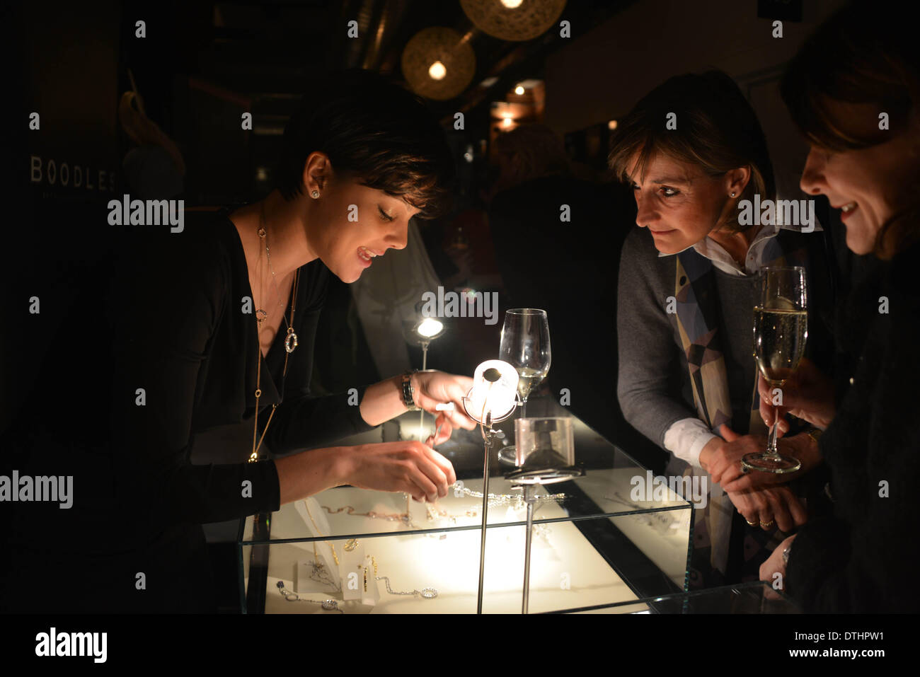 London, UK. 18th Feb, 2014. Boodles - Fine Diamond Jewellery exhibtion ...