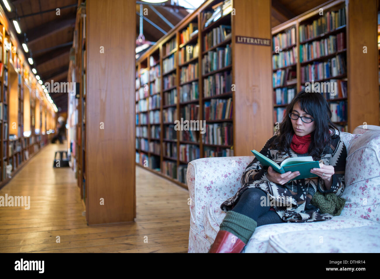 Hay on Wye bookshops and town Stock Photo - Alamy