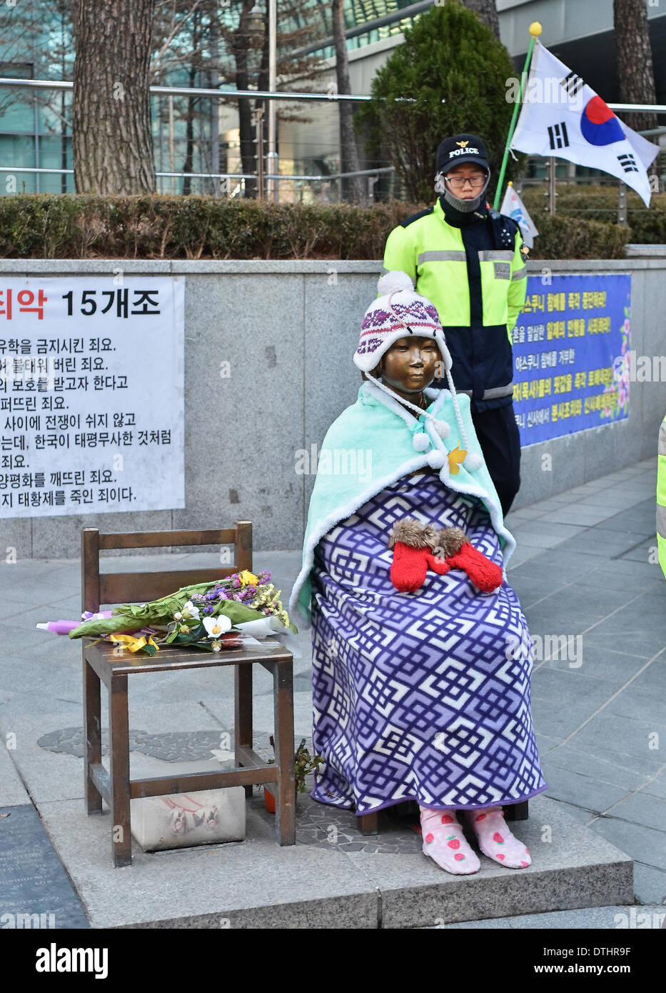 February 14, 2014, Seoul, South Korea : Statue of Korean Comfort Woman ...
