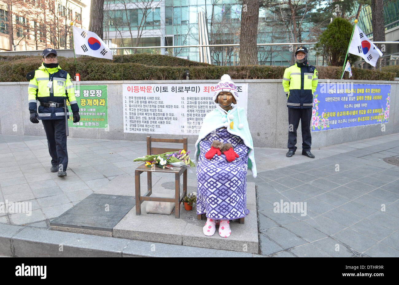 February 14, 2014, Seoul, South Korea : Statue of Korean Comfort Woman ...