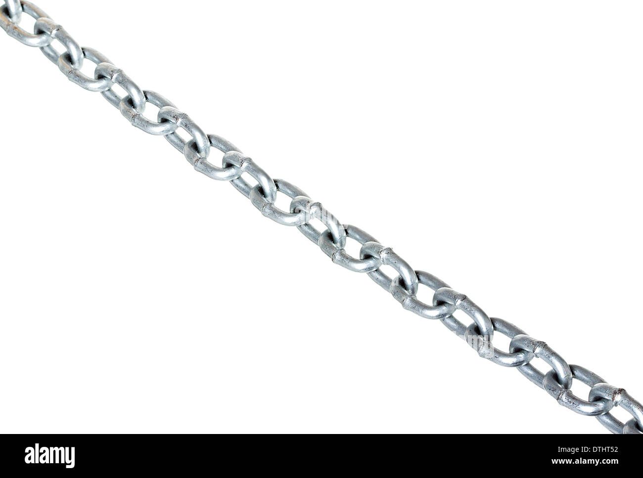 Metal chain close-up on white background Stock Photo - Alamy