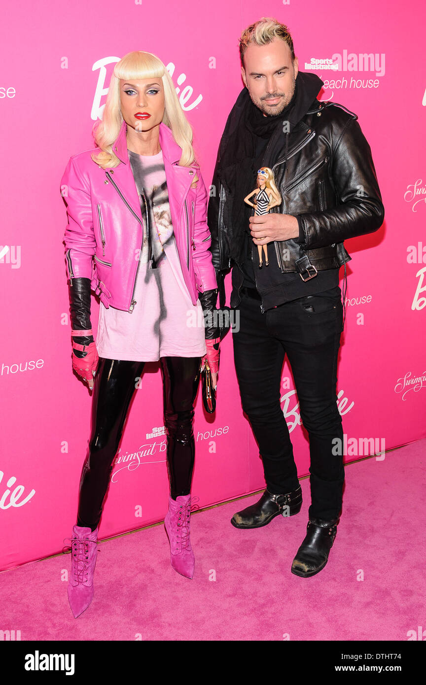 New York City, USA, 17 February, 2014. Designers The Blonds arrive at a ...