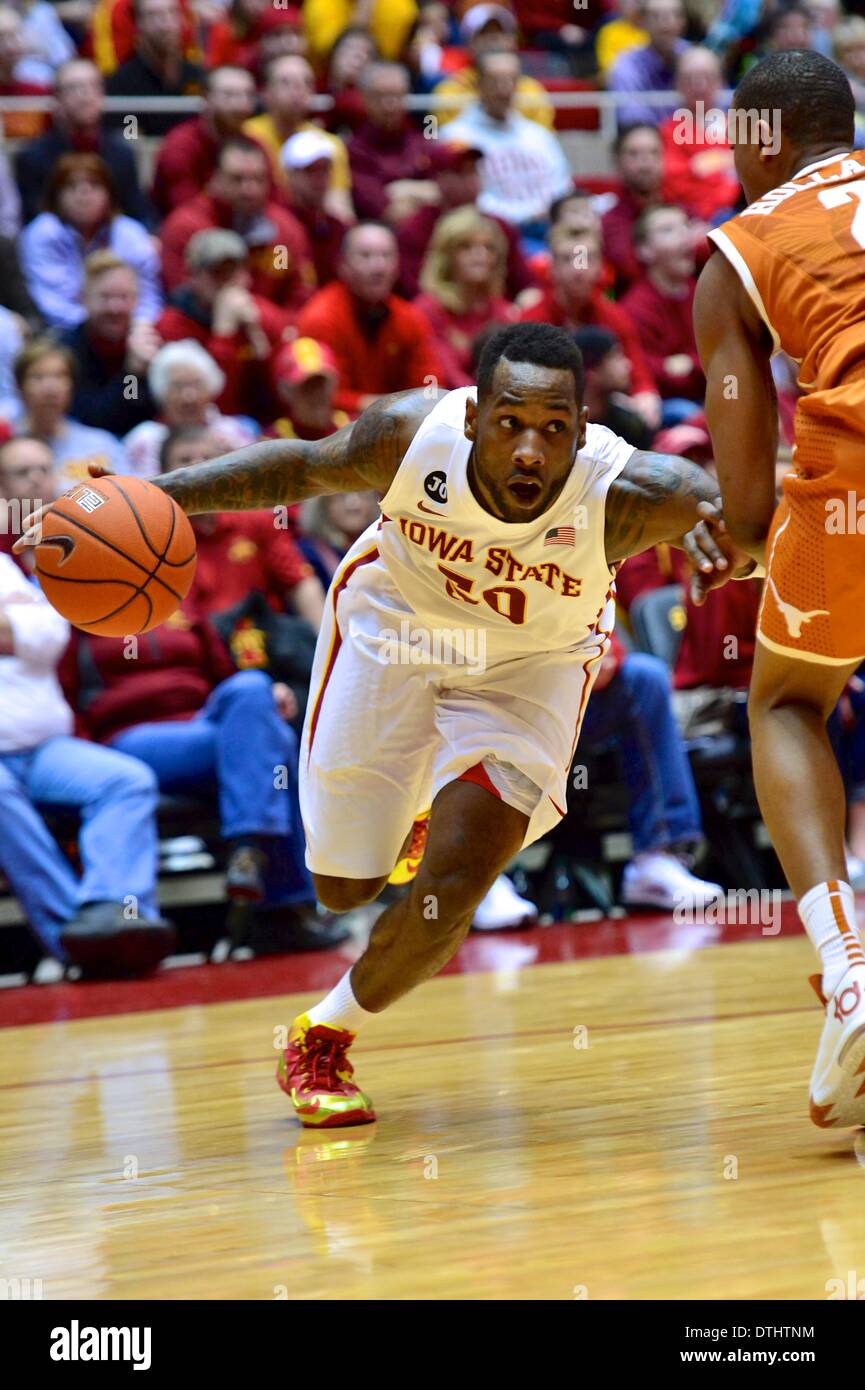 Ames, Iowa, USA. 18th Feb, 2014. February 18th., 2014: Iowa State #50 ...
