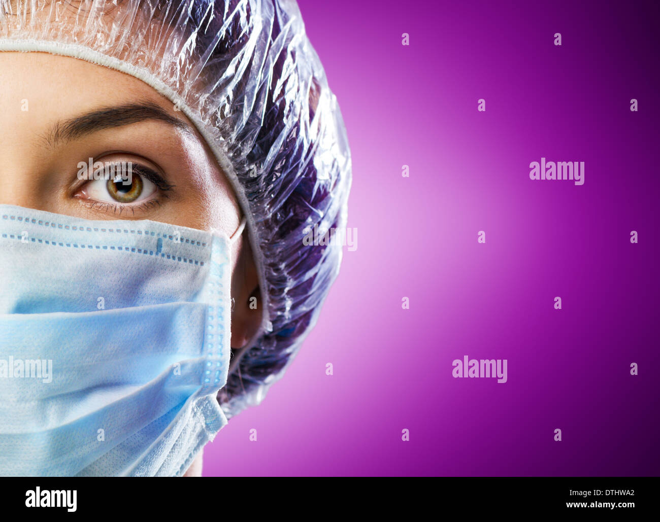 doctor on the purple background Stock Photo - Alamy