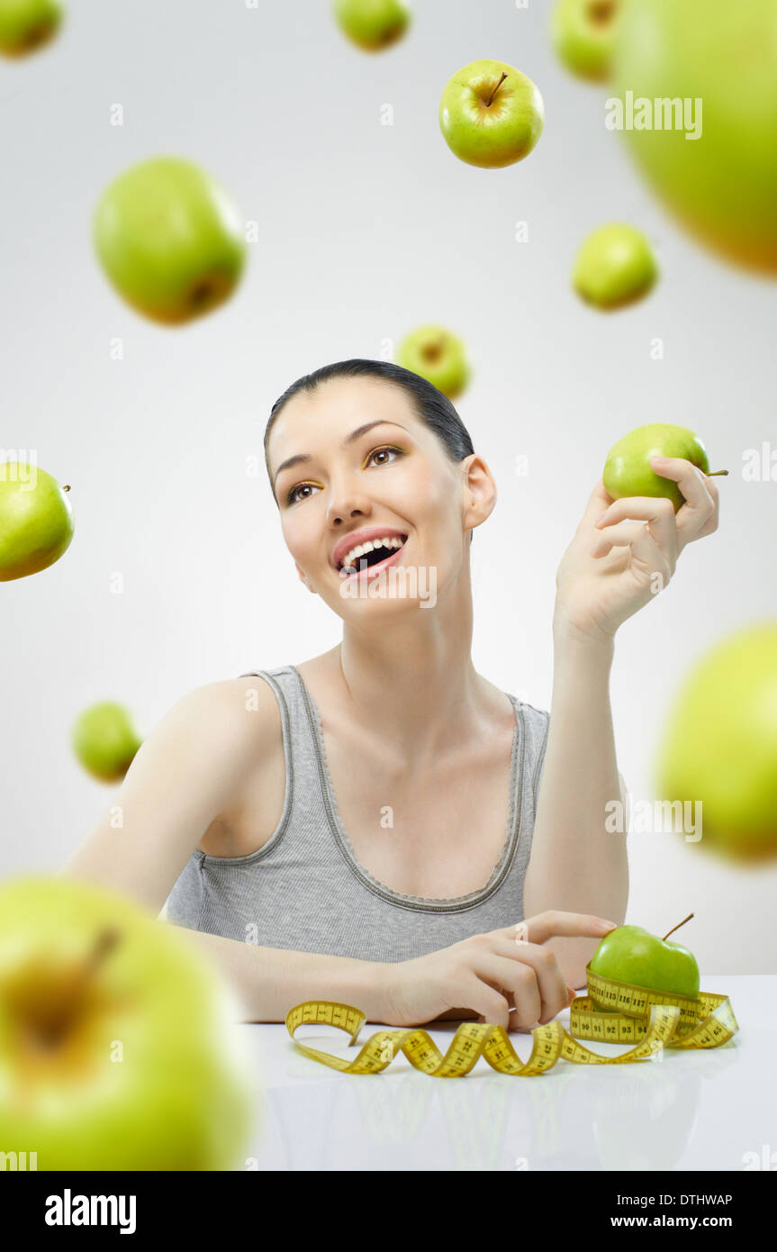 Diet Healthy Food Slim Body High Resolution Stock Photography and ...