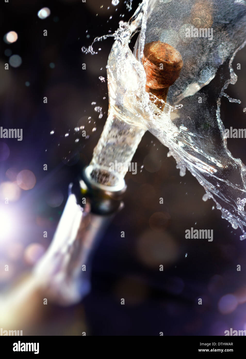 Cork explosion hi-res stock photography and images - Alamy