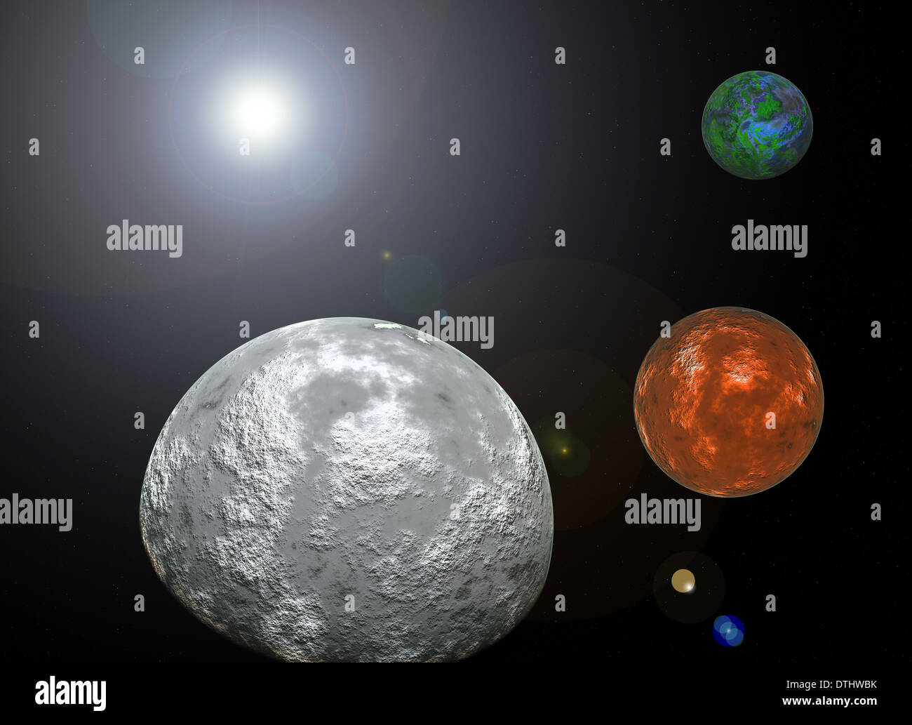 Planet mars from earth hi-res stock photography and images - Alamy