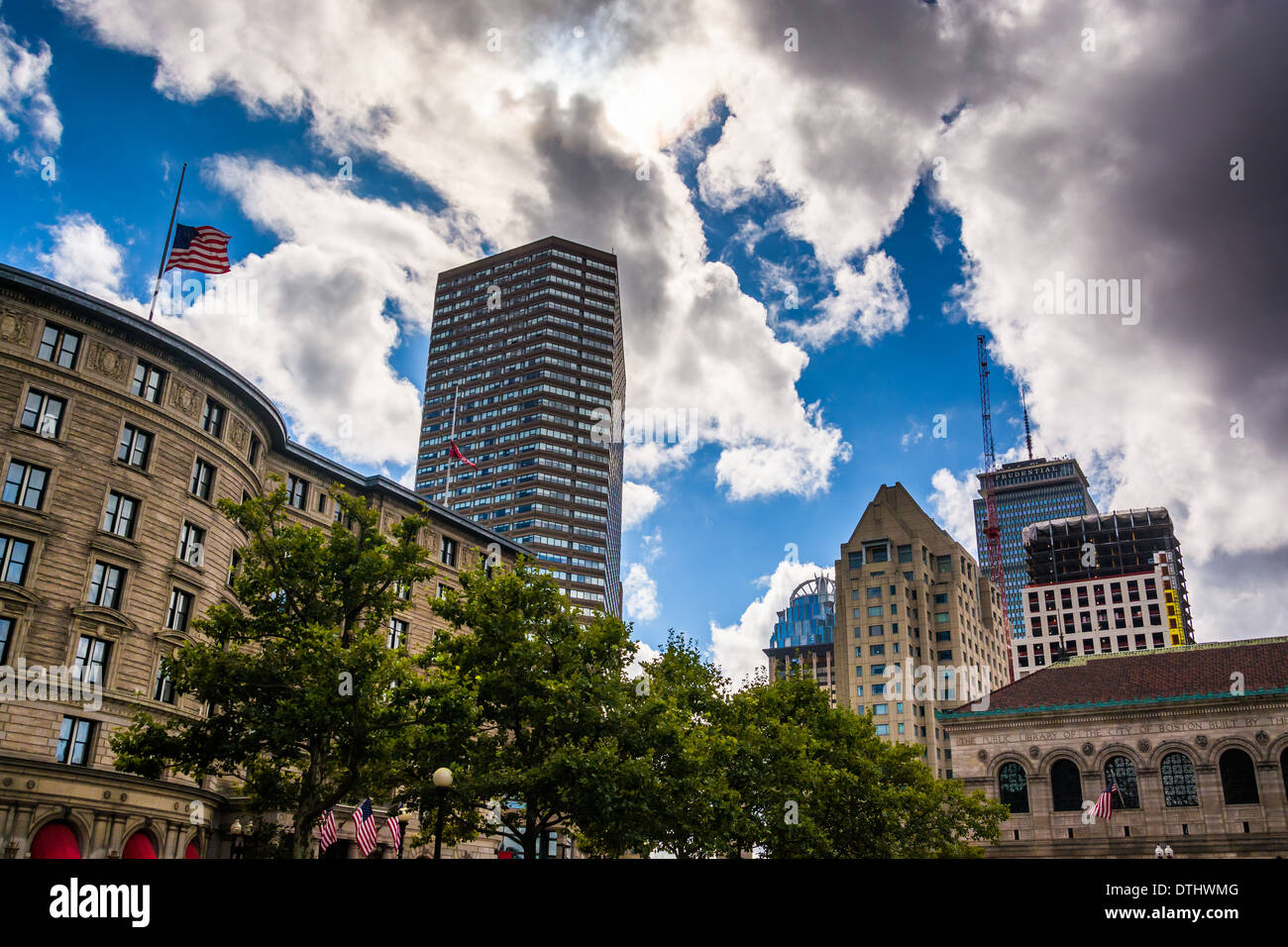 Buildings at Copley Square, in Boston, Massachusetts Stock Photo - Alamy
