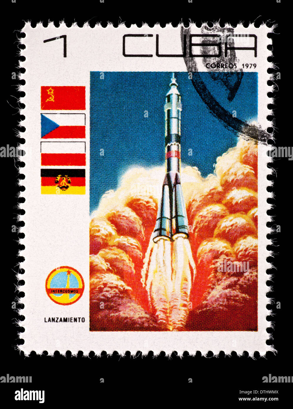 Launch space rocket postage stamp hi-res stock photography and images ...