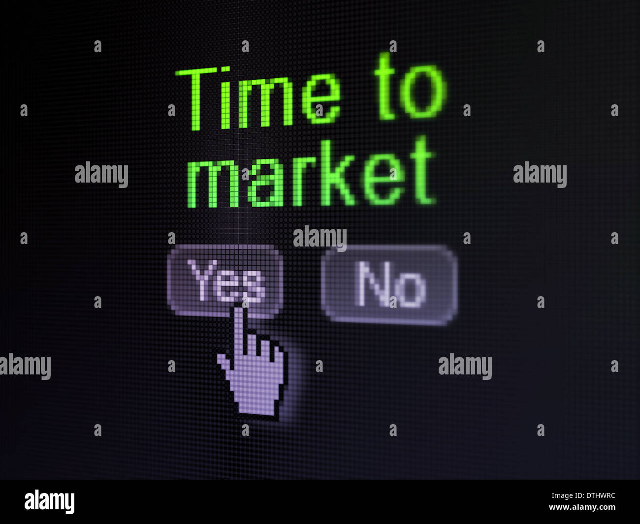 Time concept: Time to Market on digital computer screen Stock Photo - Alamy