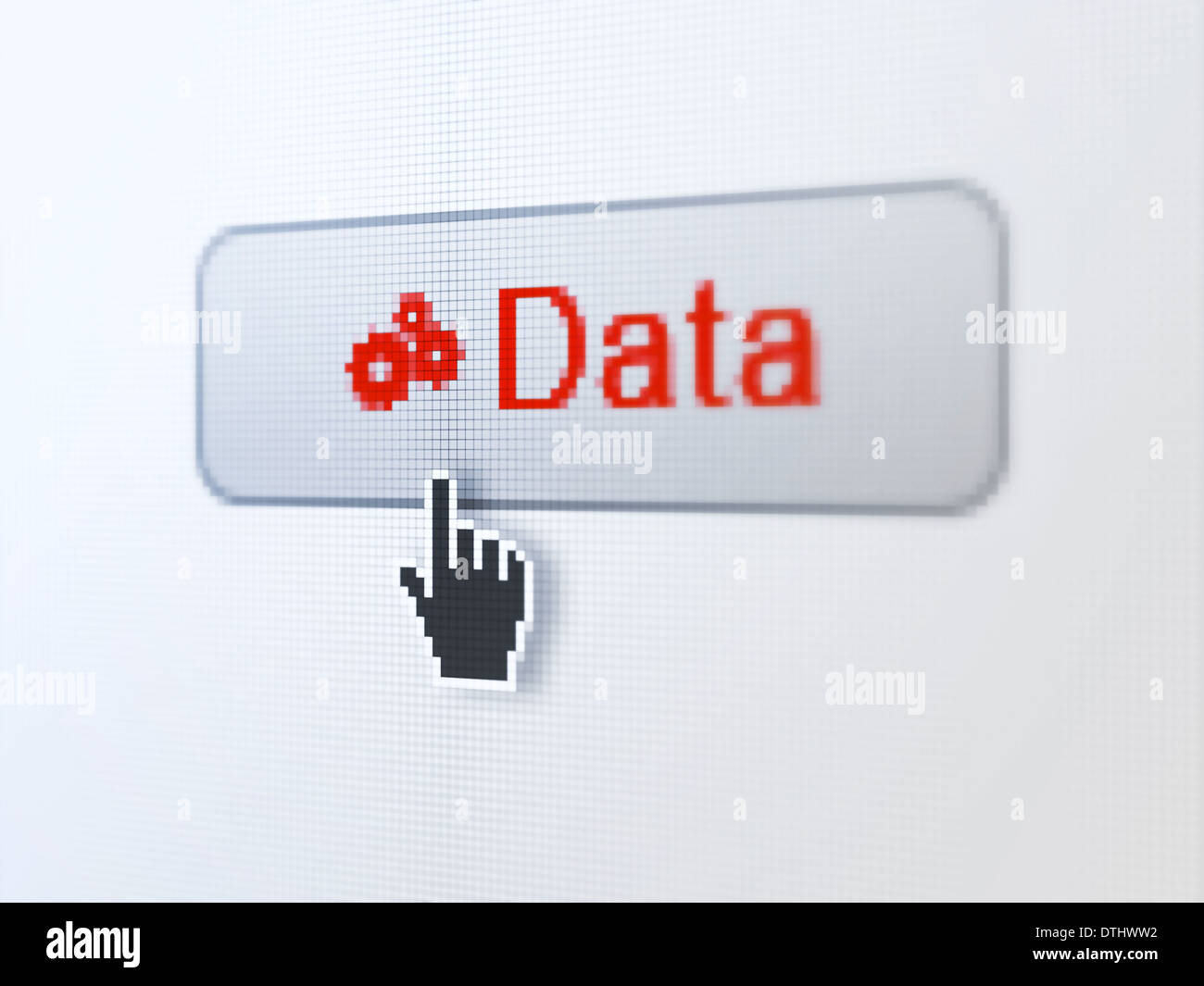 Data concept: Data and Gears on digital button background Stock Photo ...