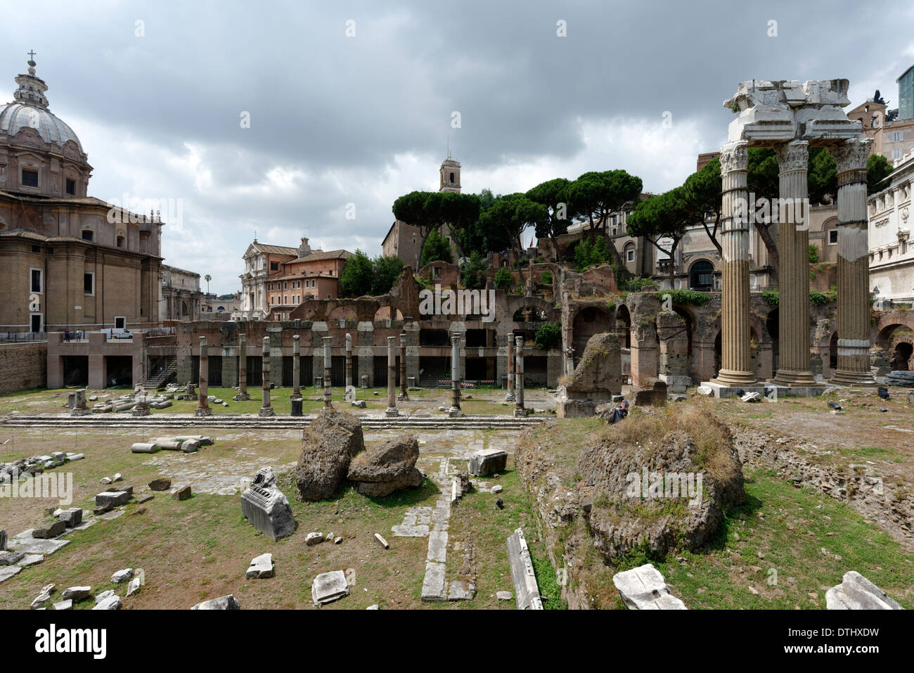 Julius Caesar’s Temple Venus Genetrix remaining double colonnade that ...