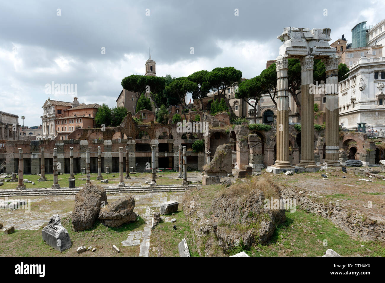 Julius Caesar’s Temple Venus Genetrix remaining double colonnade that ...