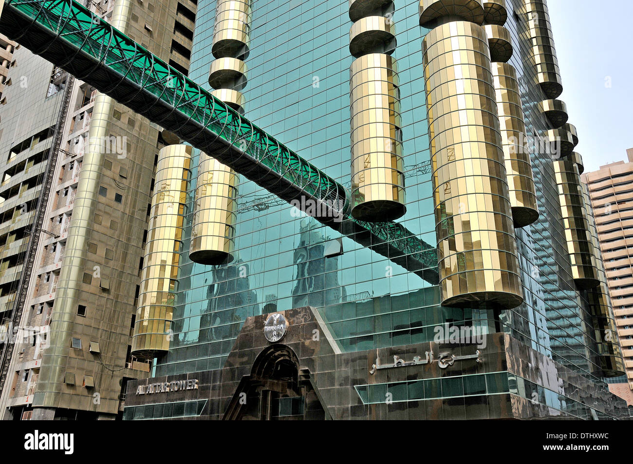 Al Attar tower Sheikh Zayed Road Dubai United Arab Emirates Stock Photo ...