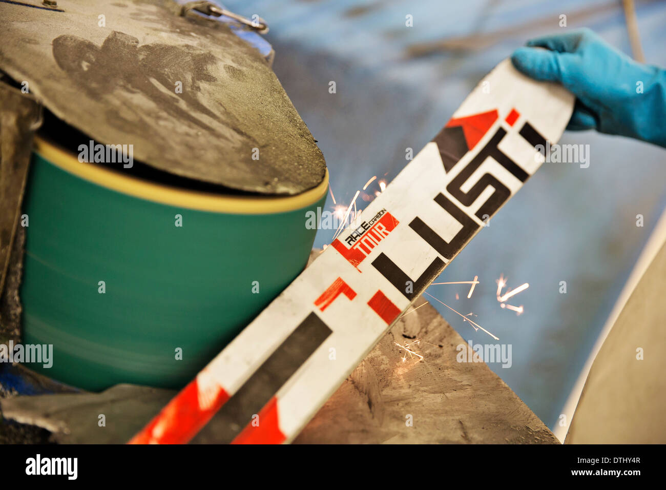 Lusti company, ski production Stock Photo - Alamy
