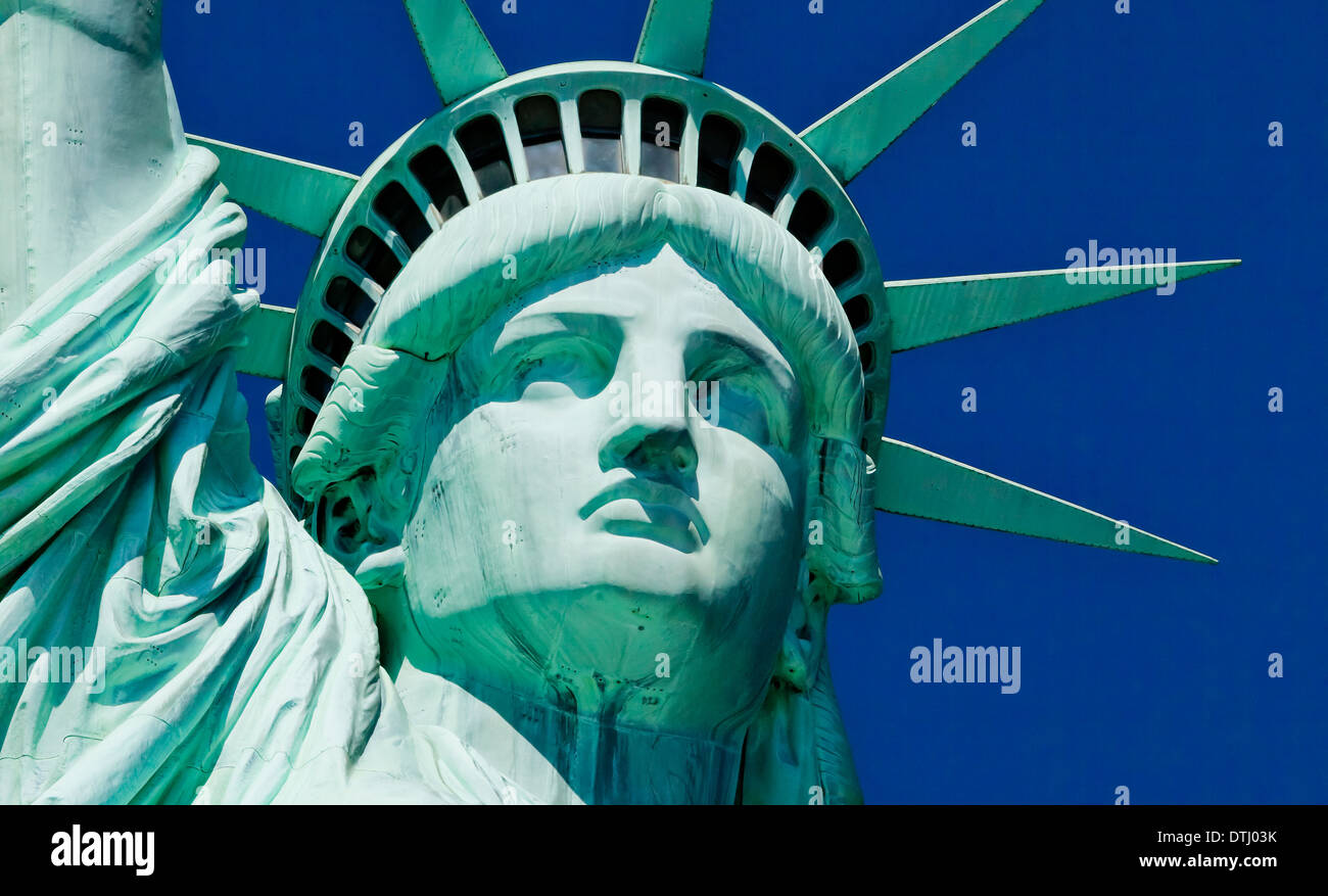 The Detail of Statue of Liberty at New York City Stock Photo - Alamy