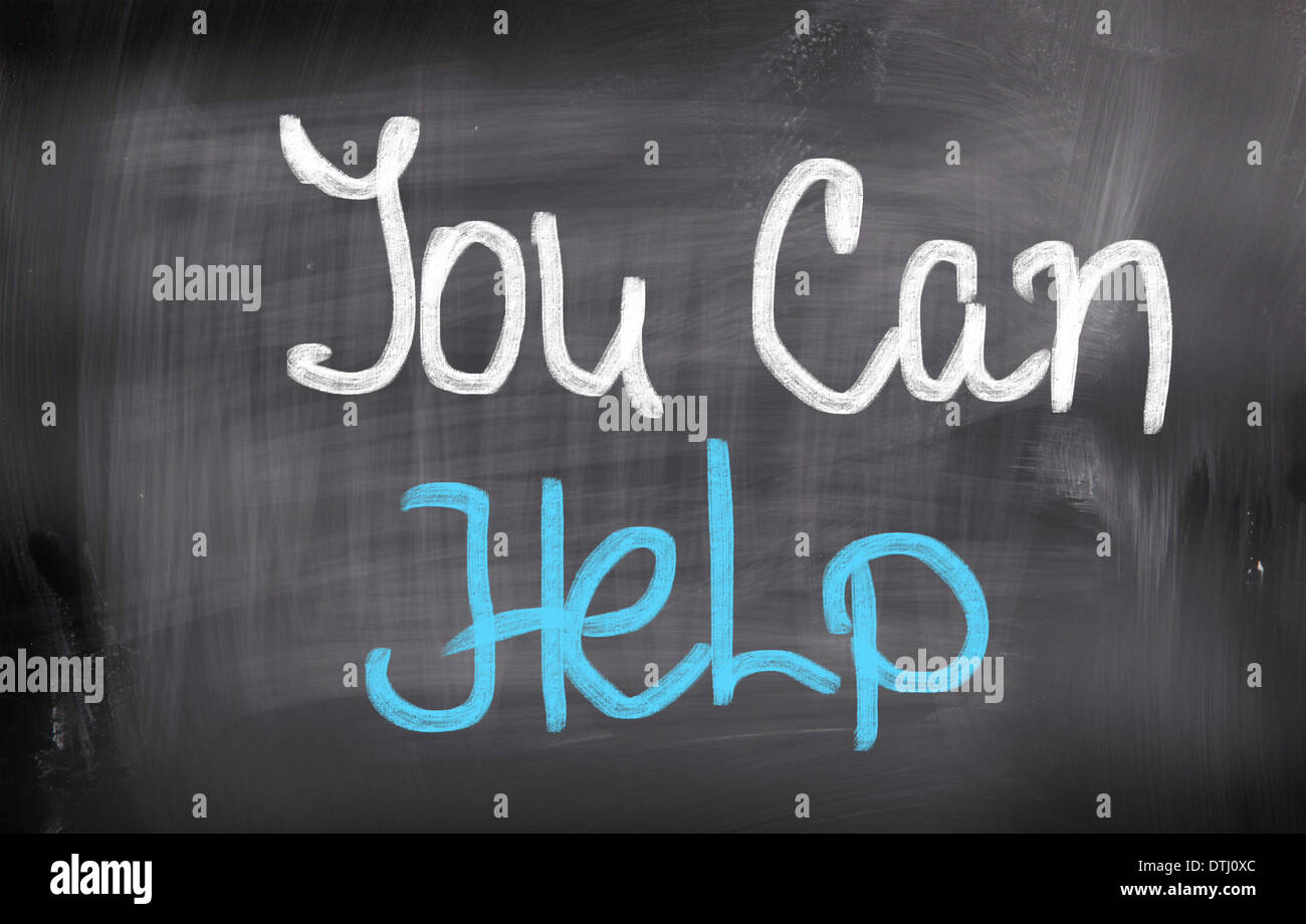 You Can Help Concept Stock Photo - Alamy