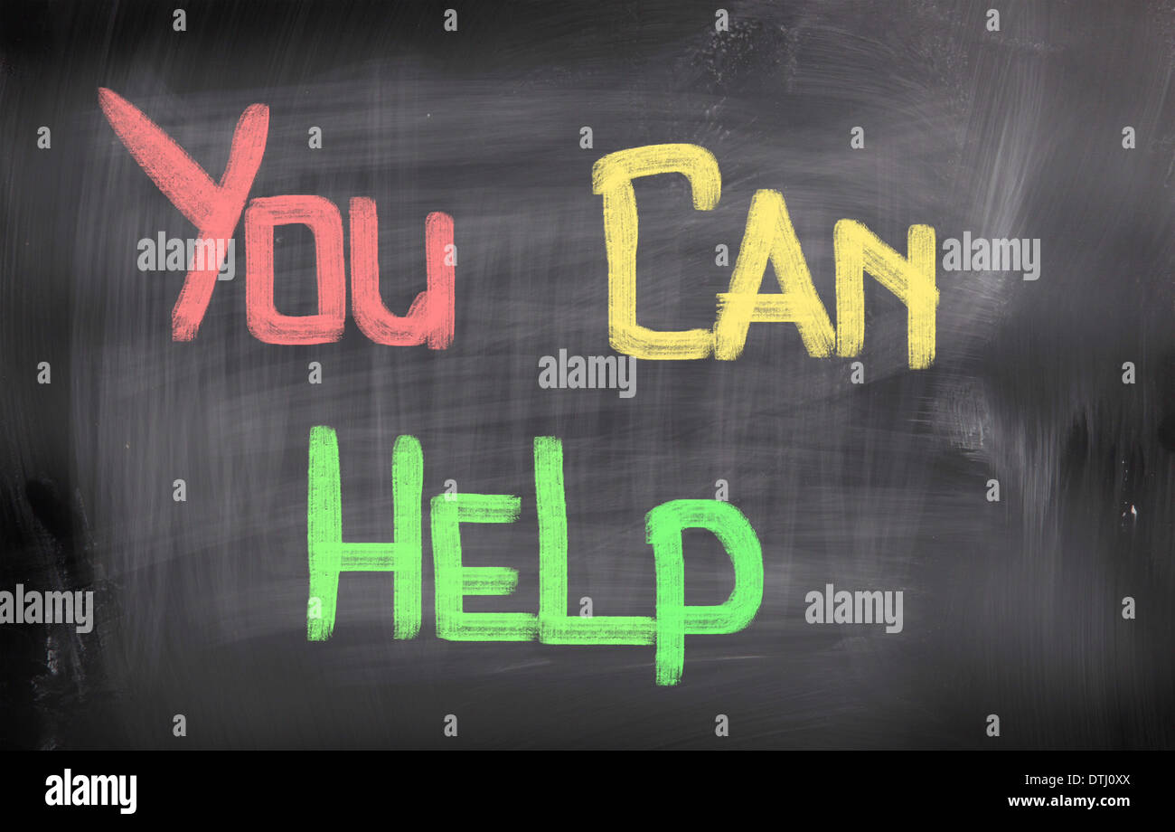 You Can Help Concept Stock Photo - Alamy