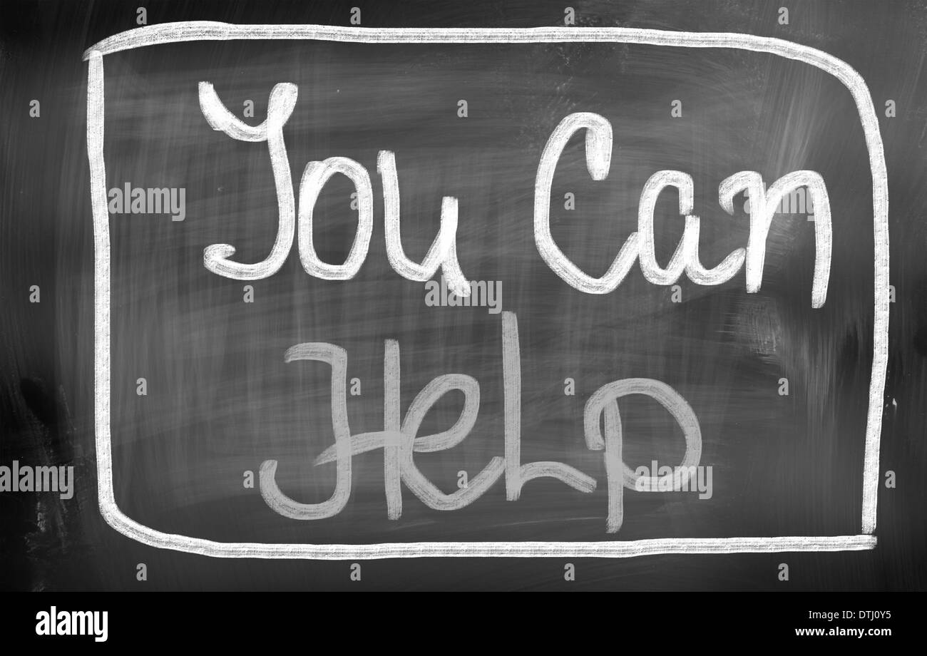 You Can Help Concept Stock Photo - Alamy