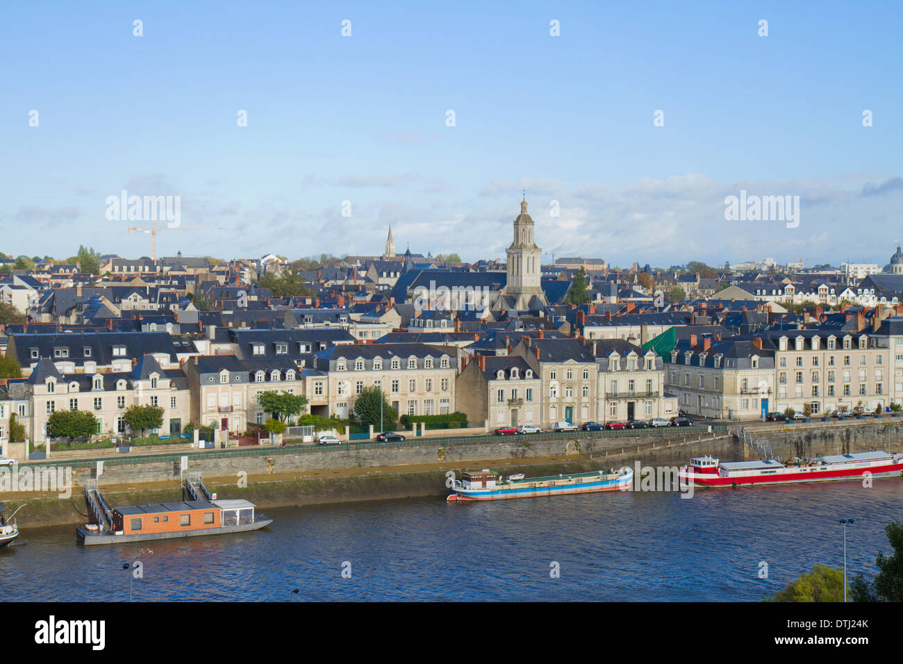 panoramic view of Angers, France Stock Photo - Alamy