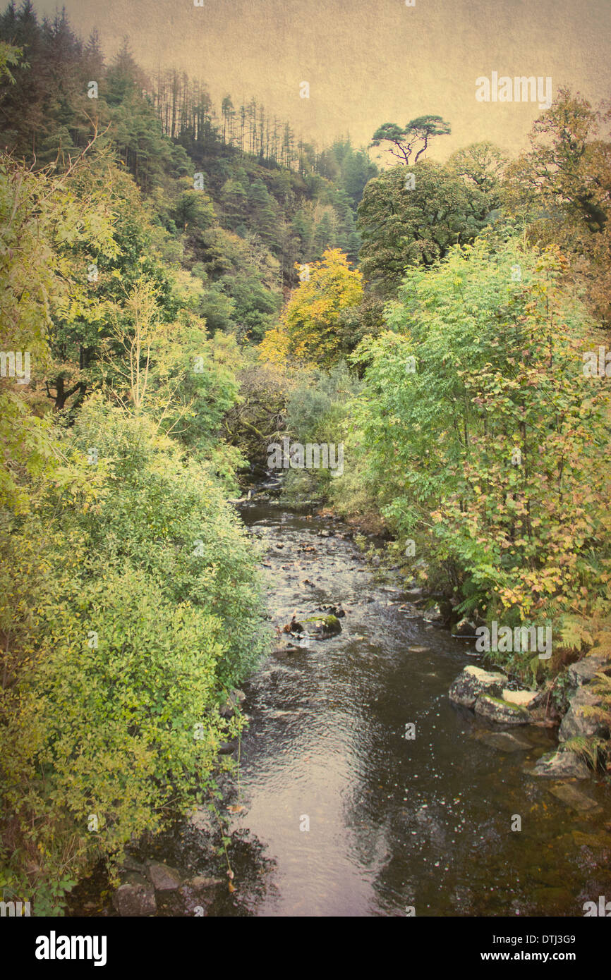 River Through Scottish landscape in Galloway Hills - Scotland Stock ...