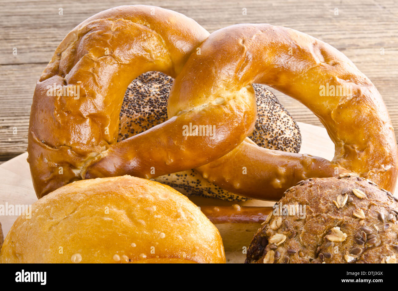 mixed bread rolls Stock Photo - Alamy