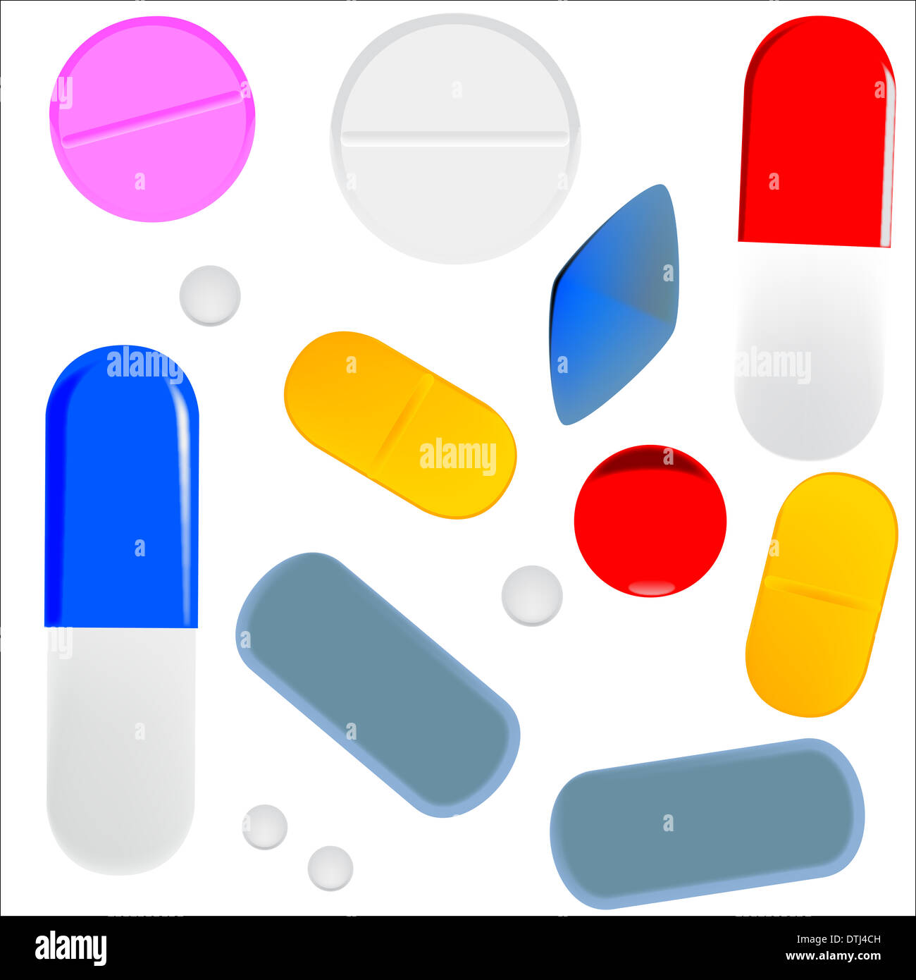 A collection of prescription pills Stock Photo - Alamy
