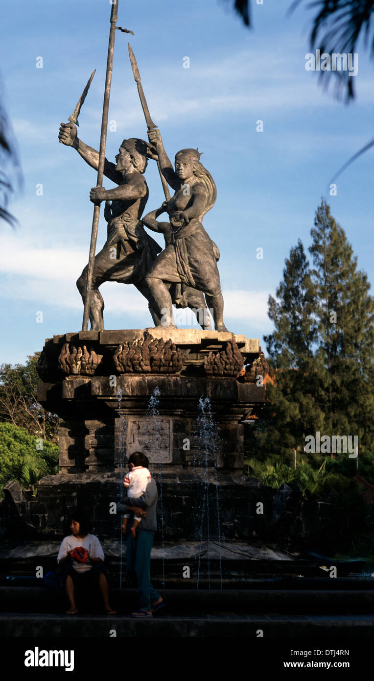 Lapangan Puputan statue in Indonesia Stock Photo - Alamy