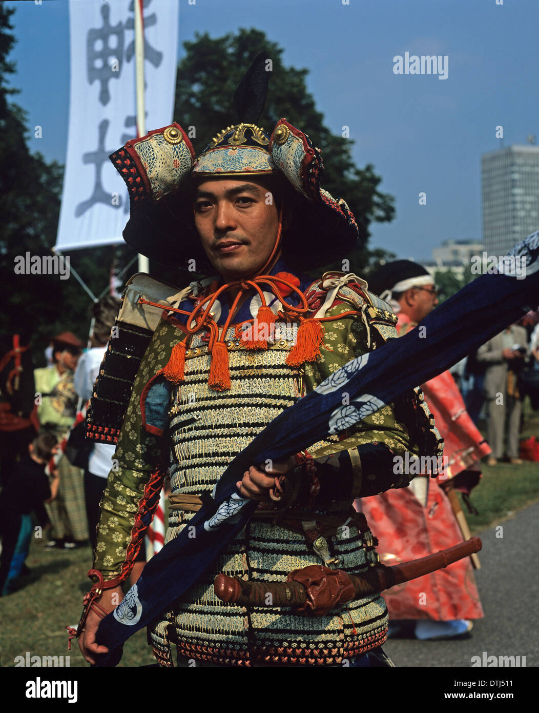 Man dressed in traditional costume at the Japanese Festival Stock Photo ...